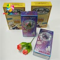 China Rectangle Folding Hologram Paper Packaging Box For Cosmetics Eyelash Brush Facial Mask for sale