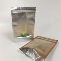 China Laminated Aluminum Foil Zip Lock Bag Stand Up Pouch Transparent Side Moisture Proof for sale