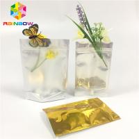 China Laminated Aluminum Foil Zip Lock Bag Stand Up Pouch Transparent Side Moisture Proof for sale