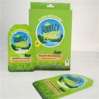 China BPA Free Reusable Squeeze Packaging Double Zipper Liquid Bag With Paper Box for sale