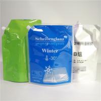 China Low Temp Spout Pouch Packaging Reusable Foldable Plastic Liquid Storage Bag 3L 5L for sale