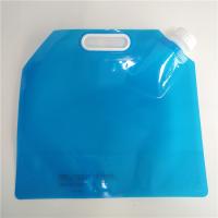 China Outdoor Liquid Storage Bags , Drinking Water Stand Up Spout Pouch With Handle for sale