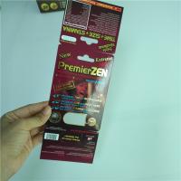 China Premier ZEN Blister Pack Packaging Metallic Silver Paper Card For Male Enhancer Capsule for sale