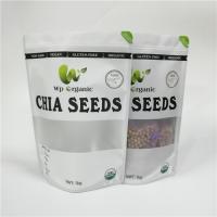 China Smell Proof Snack Bag Packaging Cookie Dough Puff Pouches With Front Foggy Windows for sale