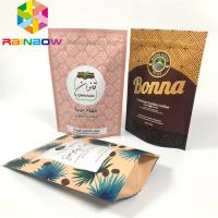 China Custom Printed Stand Up Zipper Pouch Bags Coffee Packaging Recyclable With Valve for sale
