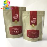 China Heat Seal Food Plastic Pouches Packaging Resealable Coffee Bags Customized Size for sale