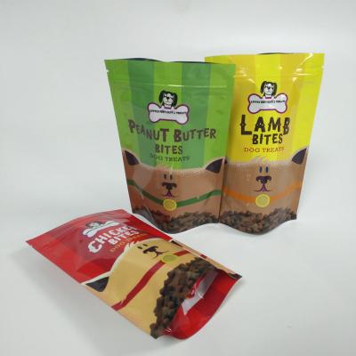 China Digital Printing Stand Up Zipper Pouch Bags Pet Food Packing Plastic Material for sale