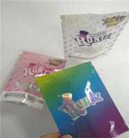 China Resealable Herbal Incense Packaging Aluminum Foil Zipper CBD Hologram RUNTZ Package for sale