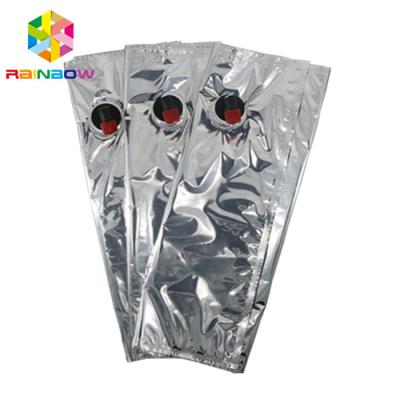 China 10L BiB Aluminum Foil Wine Stand Up Pouch Spout / Valve Storage Bag FDA Certificated for sale