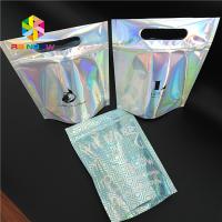 China Bikini Garments Plastic Pouch Packaging Hologram 3d Material Stand Up Bag With Zipper for sale