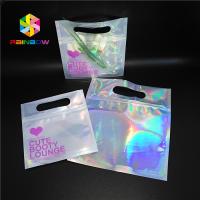 China Bikini Garments Plastic Pouch Packaging Hologram 3d Material Stand Up Bag With Zipper for sale