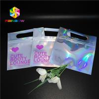 China Bikini Garments Plastic Pouch Packaging Hologram 3d Material Stand Up Bag With Zipper for sale