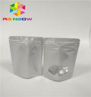 China Mylar Hologram Zipper Customized Paper Bags For Eyelash Glue Cosmetics Products for sale