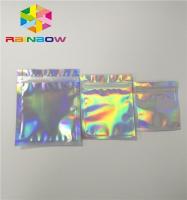 China Plastic Stand Up Cosmetic Packaging Bag Hologram Zipper Packing Customized Size for sale