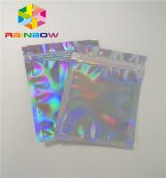 China Plastic Stand Up Cosmetic Packaging Bag Hologram Zipper Packing Customized Size for sale