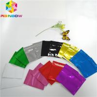 China Colorful Plastic Pouches Packaging Heat Seal Aluminum Foil Bags Smell Proof for sale