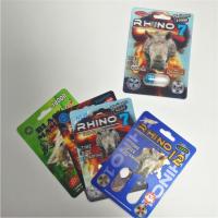 China RHINO 69 Male Enhancement Pill Packaging 3d Lenticular Pack Card Eco - Friendly for sale