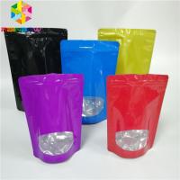 China 3.5g Seed Powder Foil Pouch Packaging Plastic Heat Seal Bags With Clear Window for sale