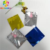 China Mylar Bag Stand Up Spout Pouch Transparent Front Foil Three Sides Heat Seal for sale