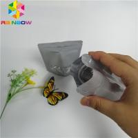China Glossy Aluminum Foil Pouch Packaging Stand Up Mylar Smell Proof Heat Seal With Window for sale