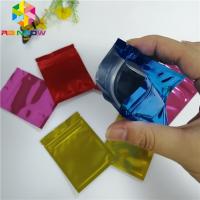 China Clear Front Hologram Foil Pouch Packaging Three Side Seal Bags Recyclable k for sale