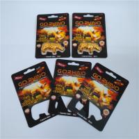 China Hardware Usage Blister Card Packaging Go RHINO Hole Capsule Container Recycled Paper for sale