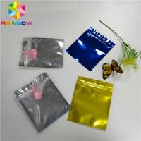 China Hologram Foil Pouch Packaging Heat Seal Star Flash Mylar Plastic Three Side Seal Zipper Bag for sale