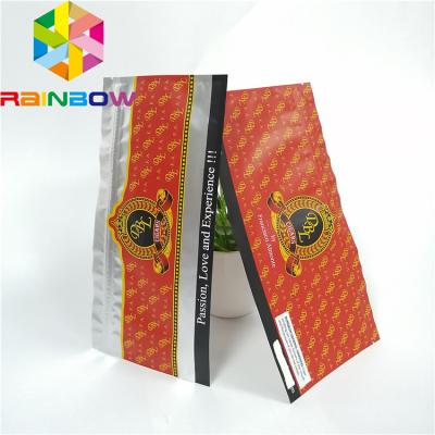 China Resealable k Plastic Pouches Packaging Clear Holographic Frosted Cigar Food Storage for sale