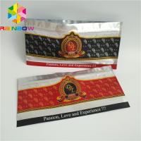 China Resealable k Plastic Pouches Packaging Clear Holographic Frosted Cigar Food Storage for sale