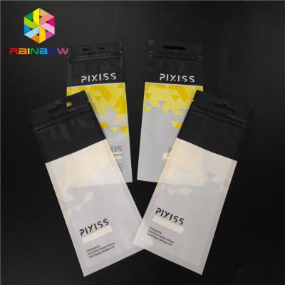 China Smell Proof Laminated Mylar k Stand Up Pouches Clear Custom Printing Logo for sale