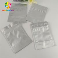 China Matte White Plastic Pouches Pack Smell Proof Heat Seal Mylar Earphone Ring Decoration Packing for sale