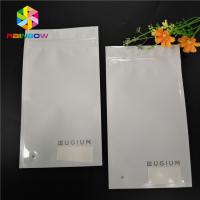 China Matte White Plastic Pouches Pack Smell Proof Heat Seal Mylar Earphone Ring Decoration Packing for sale