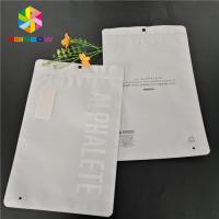 China Matte White Plastic Pouches Pack Smell Proof Heat Seal Mylar Earphone Ring Decoration Packing for sale