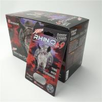China Custom RHINO 96 Pill Blister Pack Packaging 3D Lenticular Card Eco - Friendly for sale