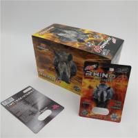 China Custom RHINO 96 Pill Blister Pack Packaging 3D Lenticular Card Eco - Friendly for sale
