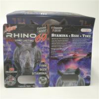 China Custom RHINO 96 Pill Blister Pack Packaging 3D Lenticular Card Eco - Friendly for sale