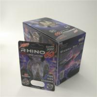 China Custom RHINO 96 Pill Blister Pack Packaging 3D Lenticular Card Eco - Friendly for sale