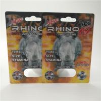 China Custom RHINO 96 Pill Blister Pack Packaging 3D Lenticular Card Eco - Friendly for sale