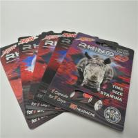 China Custom RHINO 96 Pill Blister Pack Packaging 3D Lenticular Card Eco - Friendly for sale