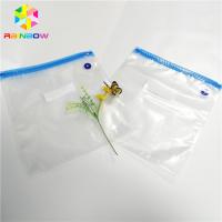 China Food Grade Plastic Pouches Packaging Custom Clear Vacuum Bag Zipper Top Heat Seal for sale