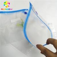 China Food Grade Plastic Pouches Packaging Custom Clear Vacuum Bag Zipper Top Heat Seal for sale