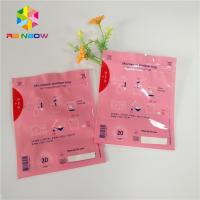 China Menstrual Cup Stand Up Pouch Heat Sealed Microwave Sterilizer Bag With Clear Wind for sale
