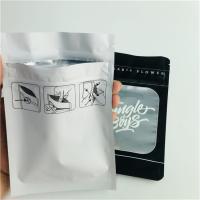 China Mylar Plastic Pouches Packaging Smell Proof Bags For Pills / Hemp / Tobacco for sale