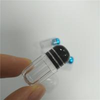 China PS Mini Rhino Pills Container Clear Plastic Pill Bottles Octagon Style With Metal Cap for sale