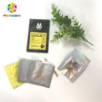 China Smell Proof Heat Sealed Cosmetics Tablet Pills Packaging Mini 3x5 Inches With Clear Back for sale