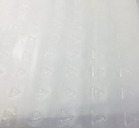 China PET Clear Shrink Sleeve Labels Braille Stickers Adhesive Tactile Warning Triangle Type for sale