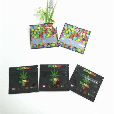 China Food Grade Aluminum Foil Stand Up Pouch Resealable Candy Cbd Gummy Bears Packaging for sale
