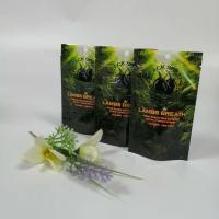 China Medical Cbd Plastic Pouches Packaging Smell Proof 1/4oz 1/2oz 1oz With Window / Zipper for sale