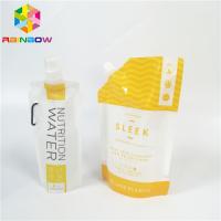 China Leak Proof Spout Pouch Packaging Glossy Surface Liquid Drink Juice Nylon Bag Laminated for sale