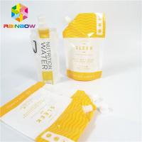 China Leak Proof Spout Pouch Packaging Glossy Surface Liquid Drink Juice Nylon Bag Laminated for sale